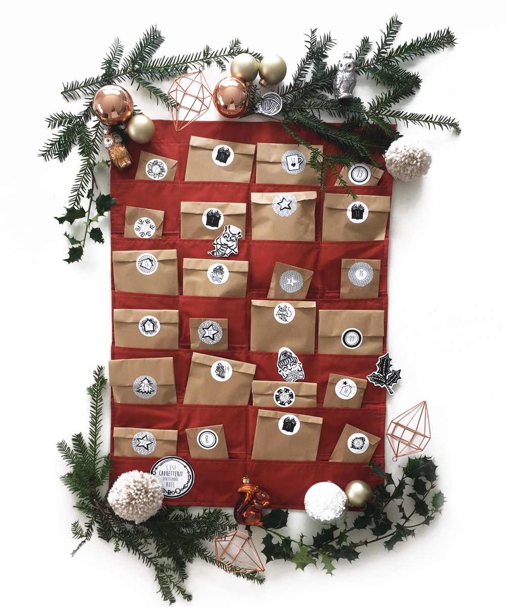 Le calendrier de l'avent Noël 2016