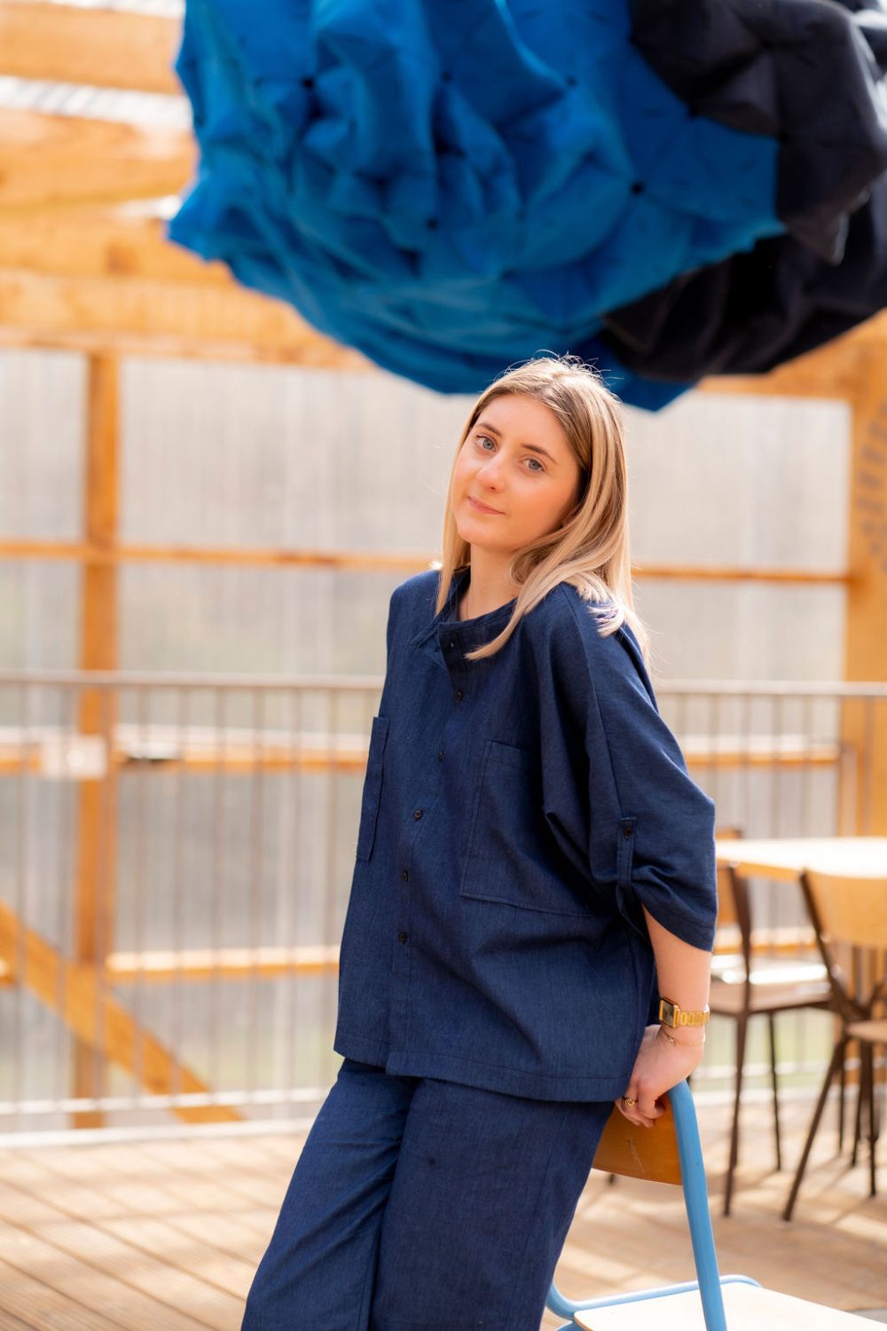 Kit Couture - Blouse Simone Denim - Chouette Kit