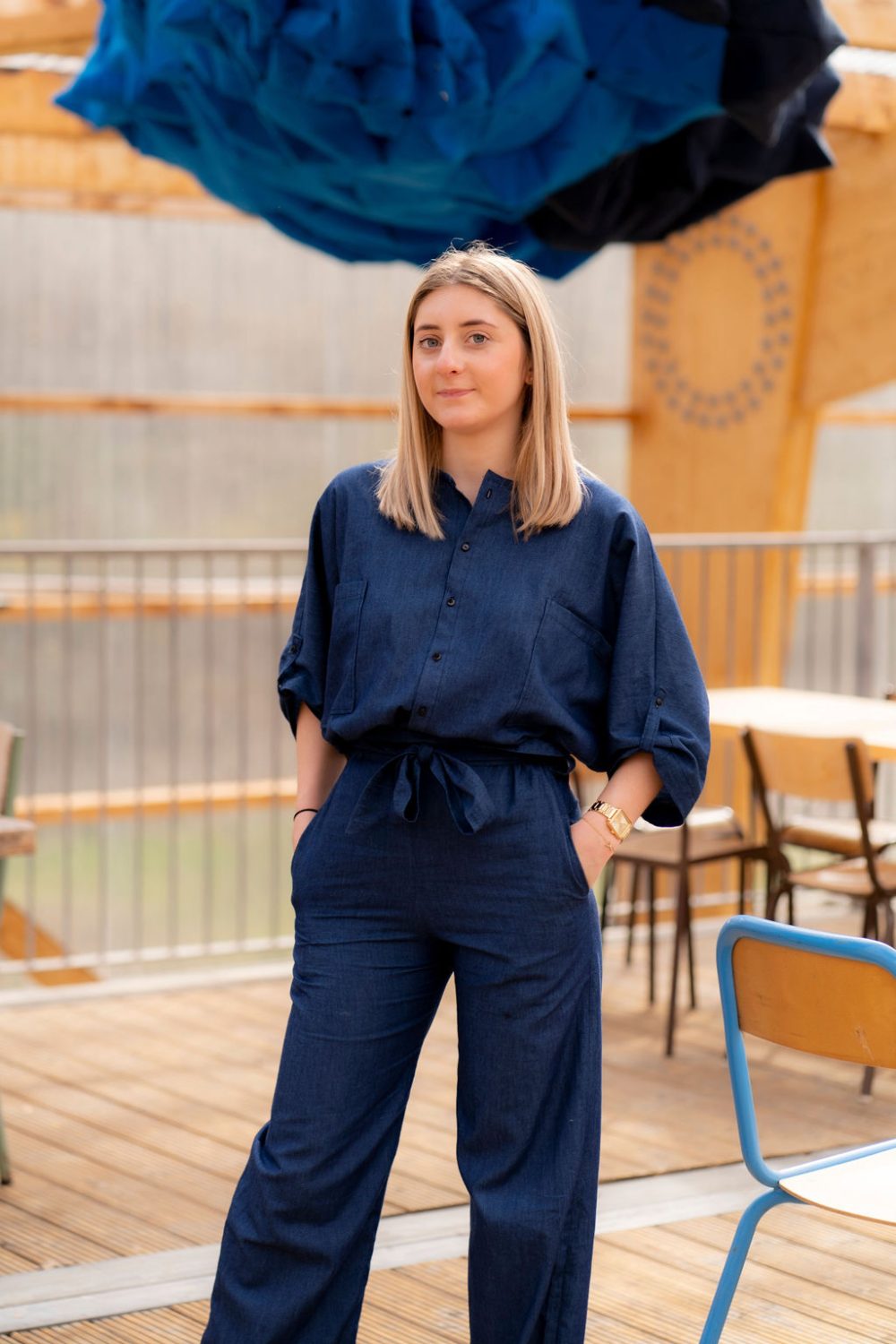 Kit Couture - Blouse Simone Denim - Chouette Kit